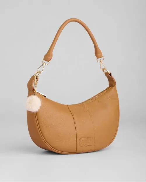 POM POM LONDON Sutton Sling Crossbody Bag - Maple