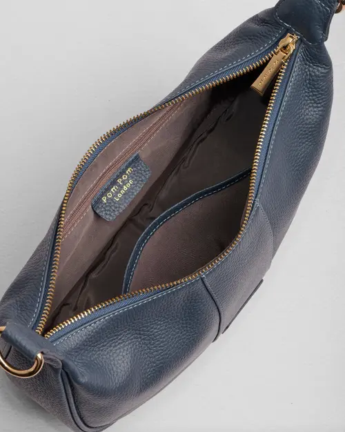 POM POM LONDON Sutton Sling Crossbody Bag - Navy