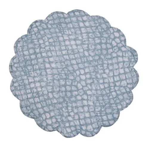 C&F HOME Cerulean Breeze Reversible Round Set Of 6 Placemats 17