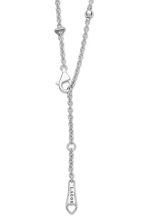 Lagos Sterling Caviar Bubbly Ball Pendant Necklace
