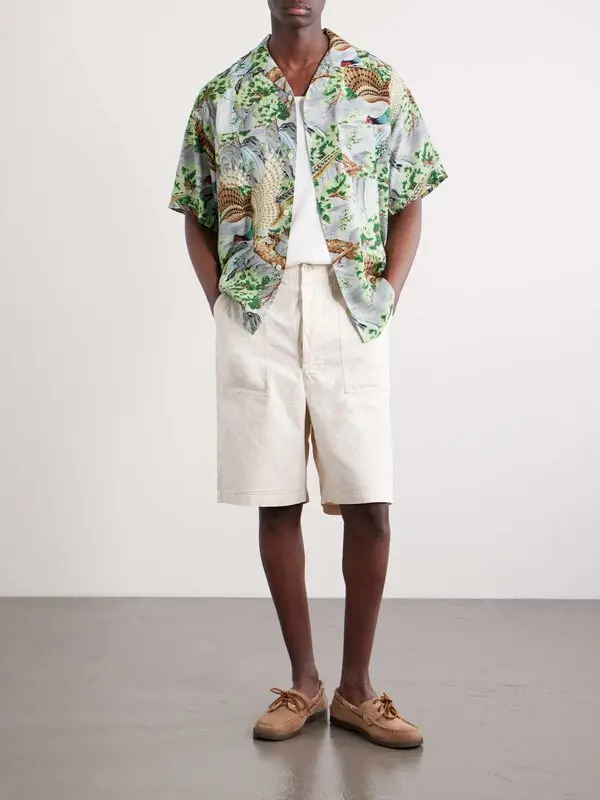ORSLOW Summer Fatigue Straight-leg Cotton Shorts