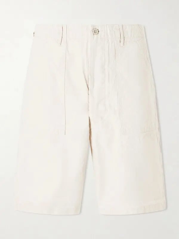 ORSLOW Summer Fatigue Straight-leg Cotton Shorts - Neutrals