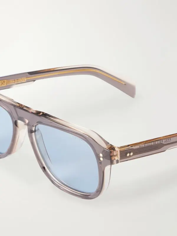 CUTLER AND GROSS Gr14 Aviator-style Sunglasses - Brown