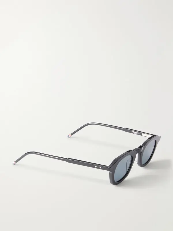 Thom Browne Round-frame Sunglasses - Black