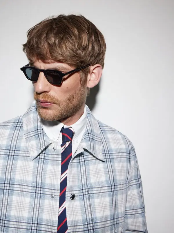 Thom Browne Round-frame Sunglasses - Black