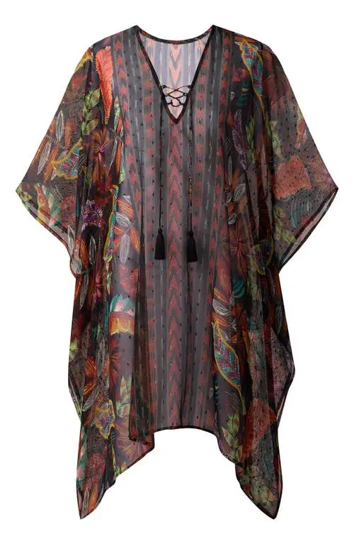 Miraclesuit Pluma Orla Metallic Kaftan