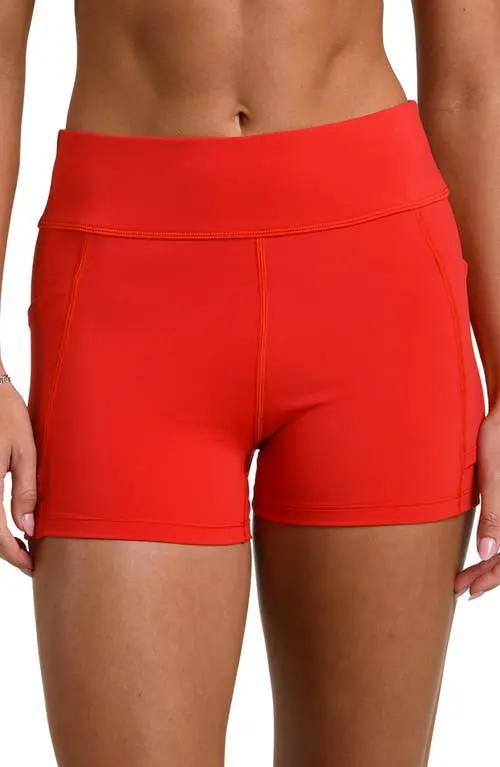 La Blanca Biker Shorts - Ruby