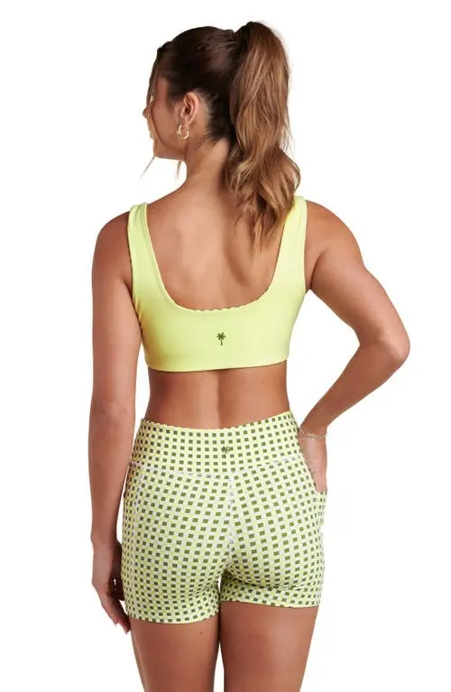 La Blanca Checkpoint Biker Shorts - Lime