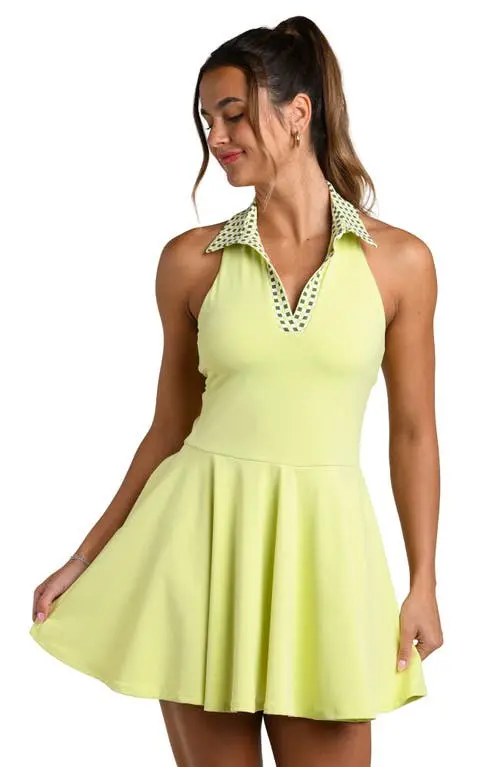 La Blanca Printed Tennis Dress - Lime