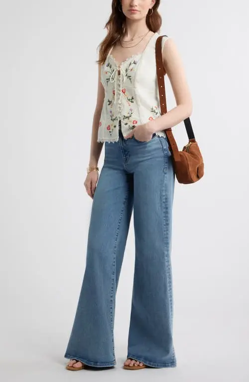 Treasure & Bond Embroidered Sleeveless Top