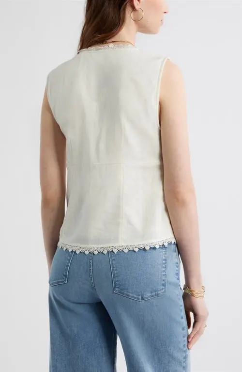 Treasure & Bond Embroidered Sleeveless Top