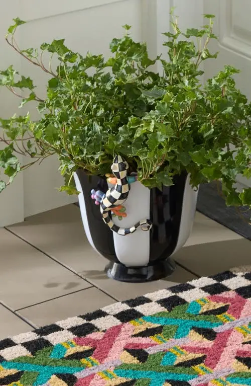 MACKENZIE-CHILDS Gecko Pot Climber