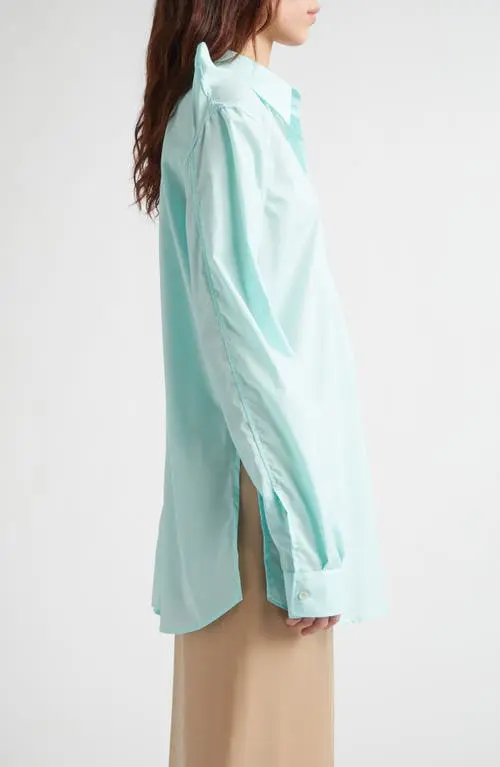 JULIE KEGELS Lifted Shoulders Button-up Shirt