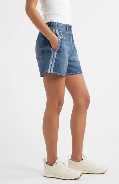 Rag & Bone Miramar Terry Track Shorts - Blue