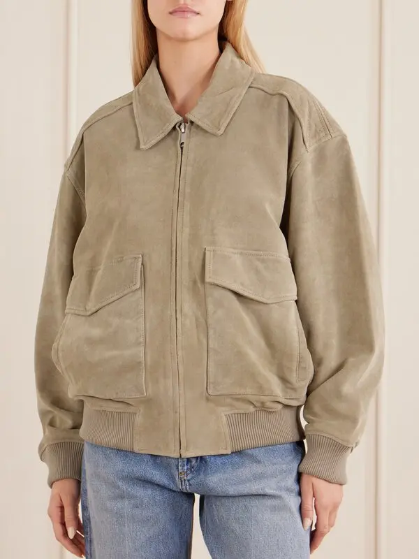 Citizens Of Humanity Vivienne Suede Jacket - Neutrals