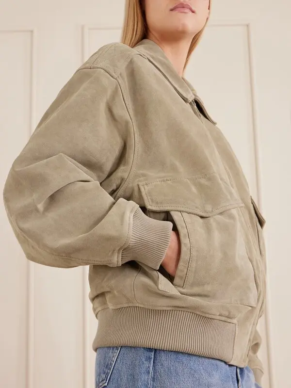 Citizens Of Humanity Vivienne Suede Jacket - Neutrals