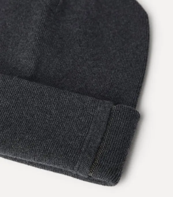 Brunello Cucinelli Cashmere Beanie - Black