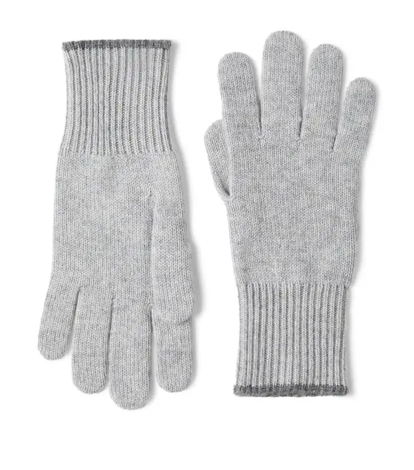 Brunello Cucinelli Cashmere Gloves - Grey