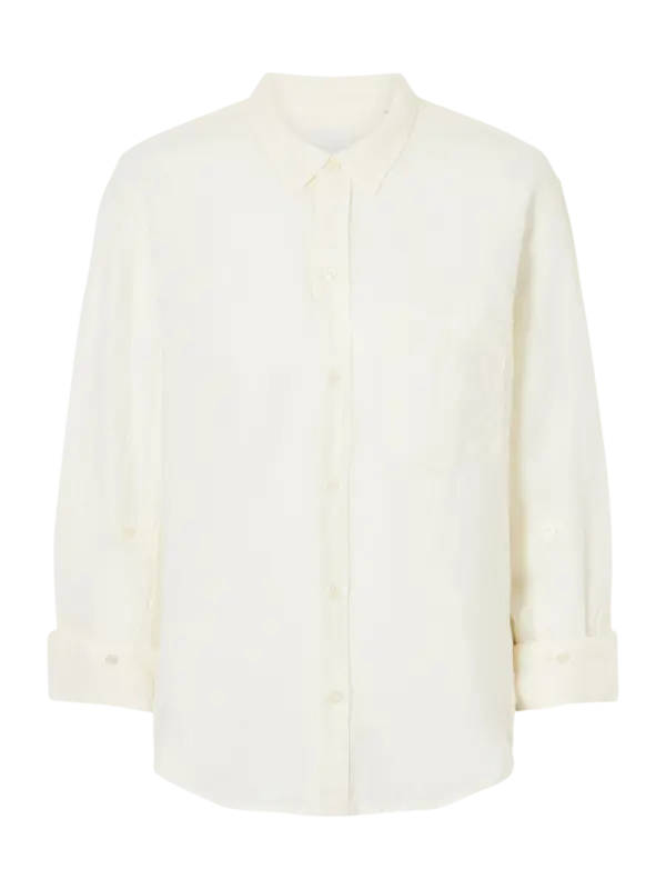 Citizens Of Humanity Kayla Shrunken Linen Shirt - Neutrals