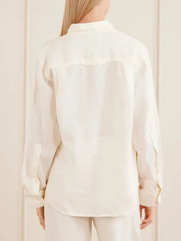 Citizens Of Humanity Kayla Shrunken Linen Shirt - Neutrals