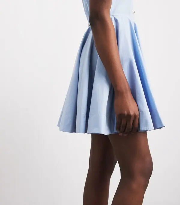 Maje Poplin Mini Shirt Dress - Blue