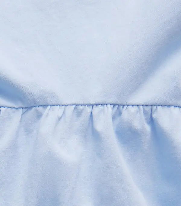 Maje Poplin Mini Shirt Dress - Blue