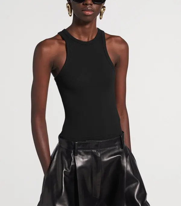 Balenciaga Cotton Ribbed Tank Top