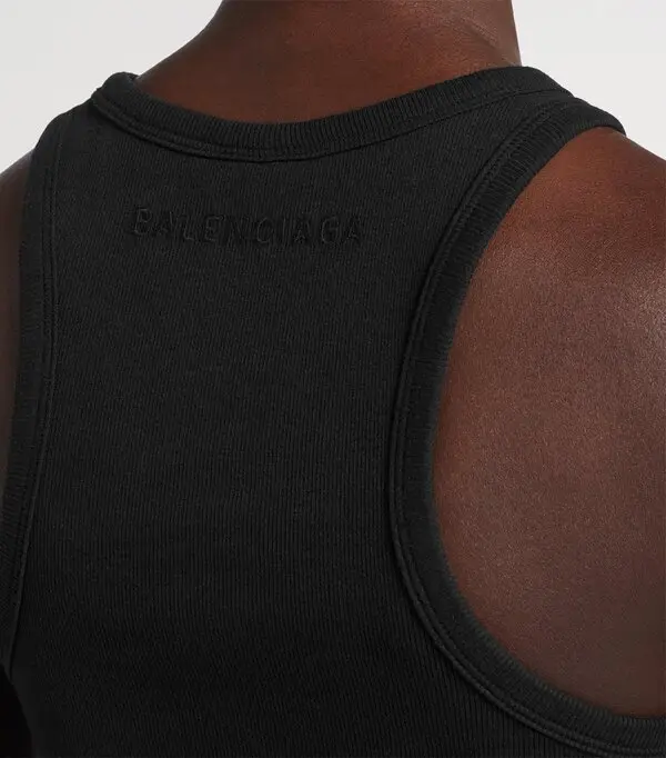 Balenciaga Cotton Ribbed Tank Top