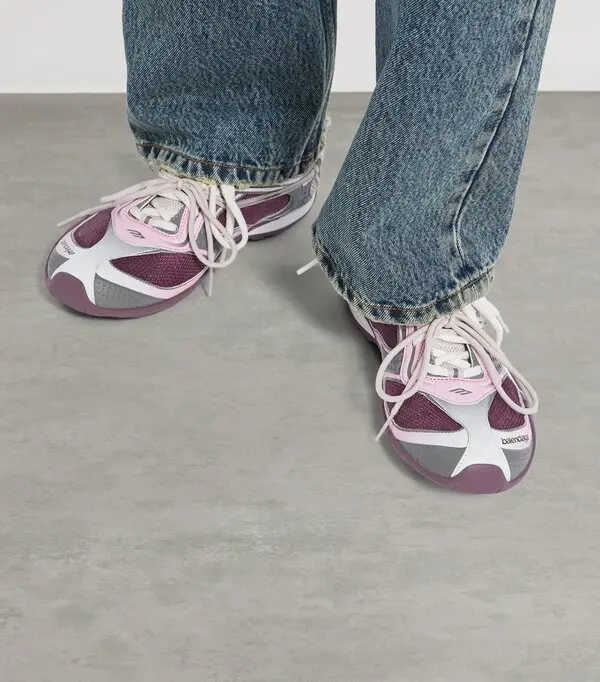 Balenciaga Radar Gradient Lines Sneakers - Purple