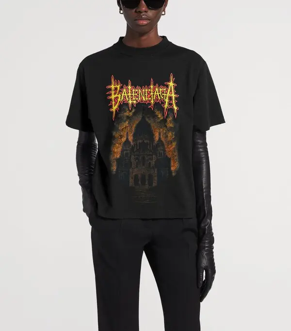 Balenciaga Sacré-cœur T-shirt - Black