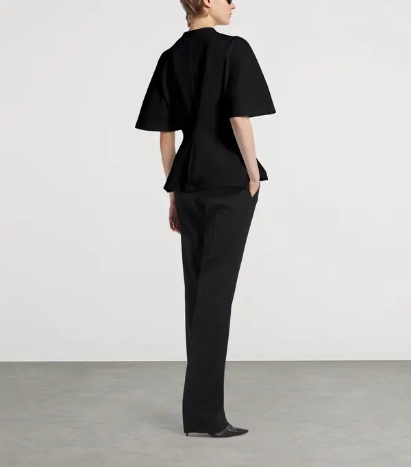 Balenciaga Cotton Shaped T-shirt - Black