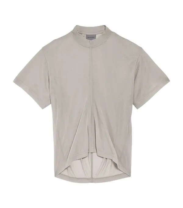 Balenciaga Cotton Transparent T-shirt - Grey