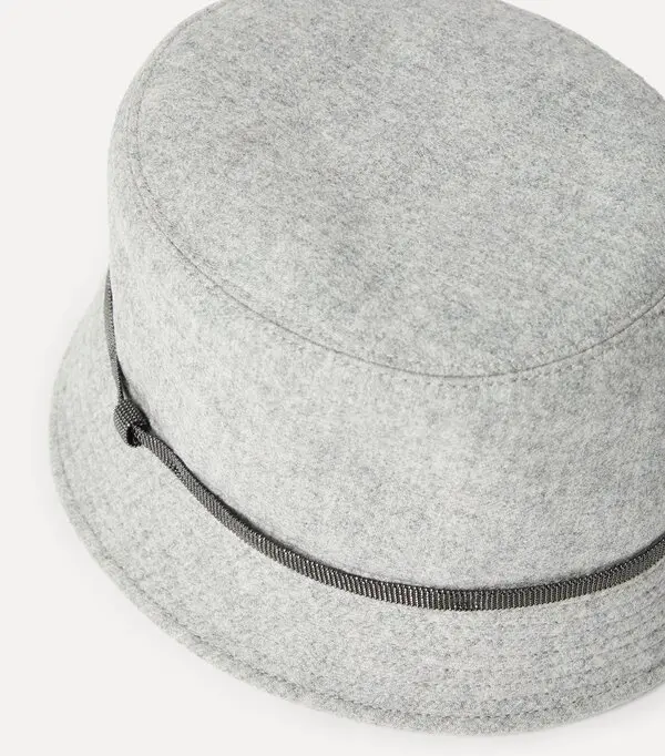 Brunello Cucinelli Wool-cashmere Bucket Hat - Grey