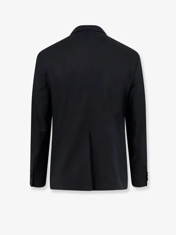 Tagliatore Stretch Viscose And Silk Blazer - Black