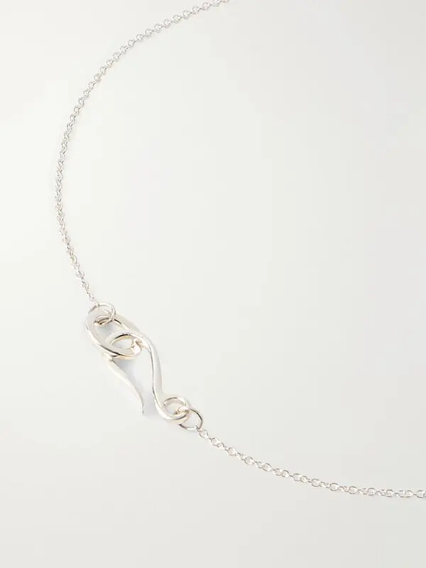 SOPHIE BUHAI Tiny Egg Silver And Carnelian Pendant - Red