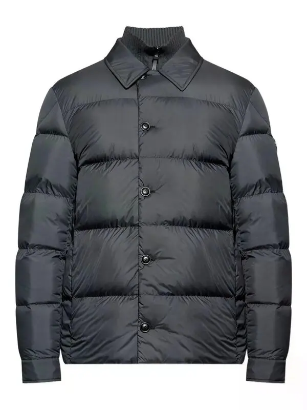 Moncler Buttoned Padded Jacket - Black