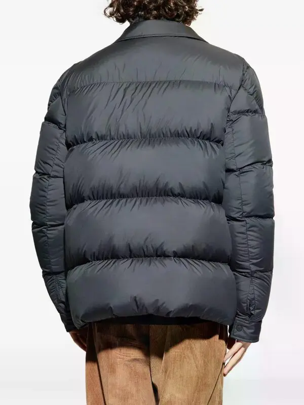Moncler Buttoned Padded Jacket - Black