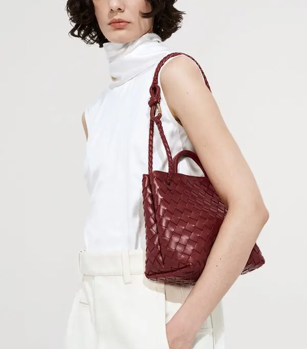 Bottega Veneta Small Andiamo Top-handle Bag - Red