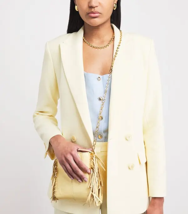 Maje Chain Shoulder Strap - Blue