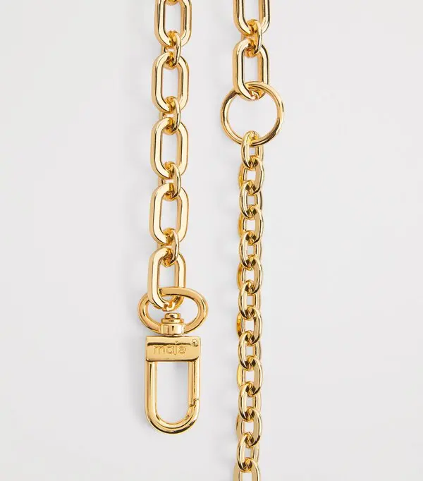 Maje Chain Shoulder Strap - Blue