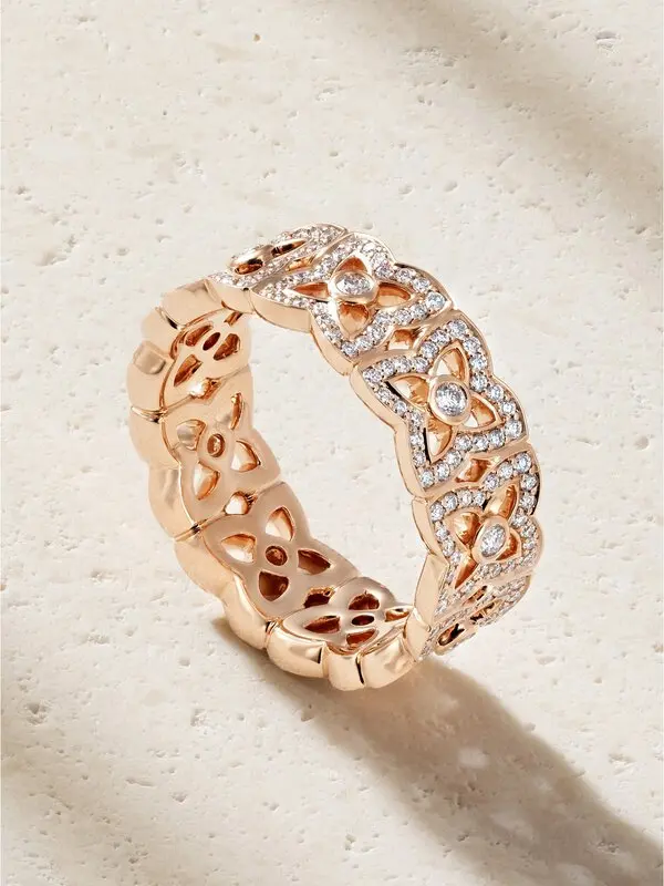 De Beers Enchanted Lotus Bloom Diamond Ring - Rose Gold