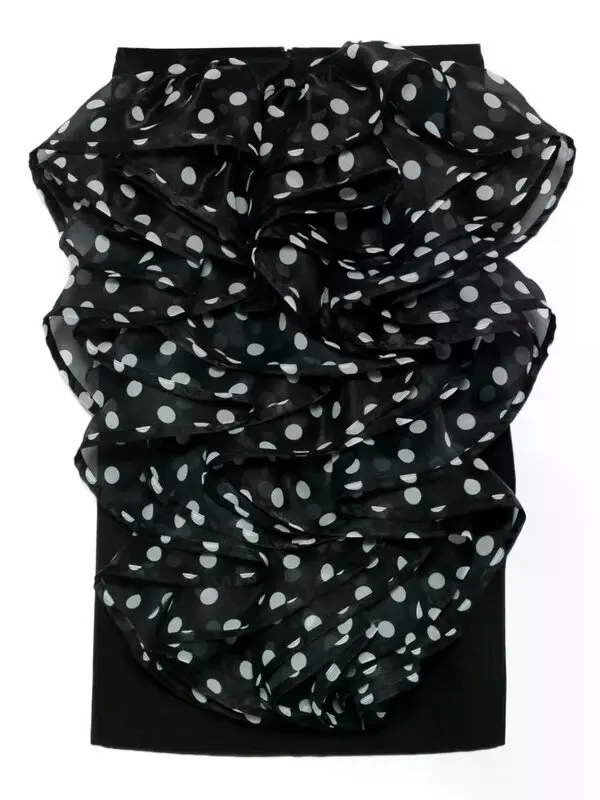 Viktor & Rolf Ruffled Polka-dot Mini Skirt