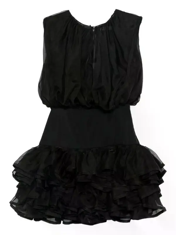 Viktor & Rolf Ruffled Bubble Mini Dress - Black