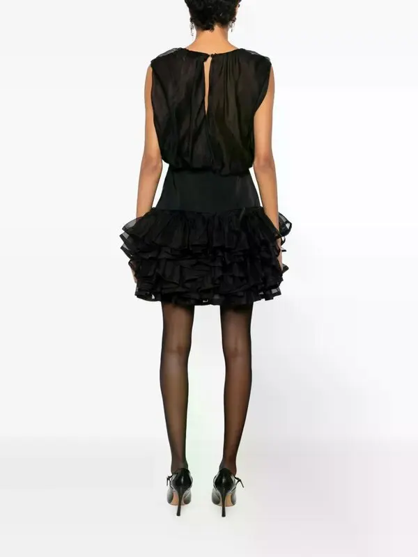 Viktor & Rolf Ruffled Bubble Mini Dress - Black