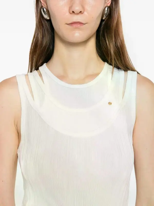 Viktor & Rolf Triple Layer Tank Top - Neutrals