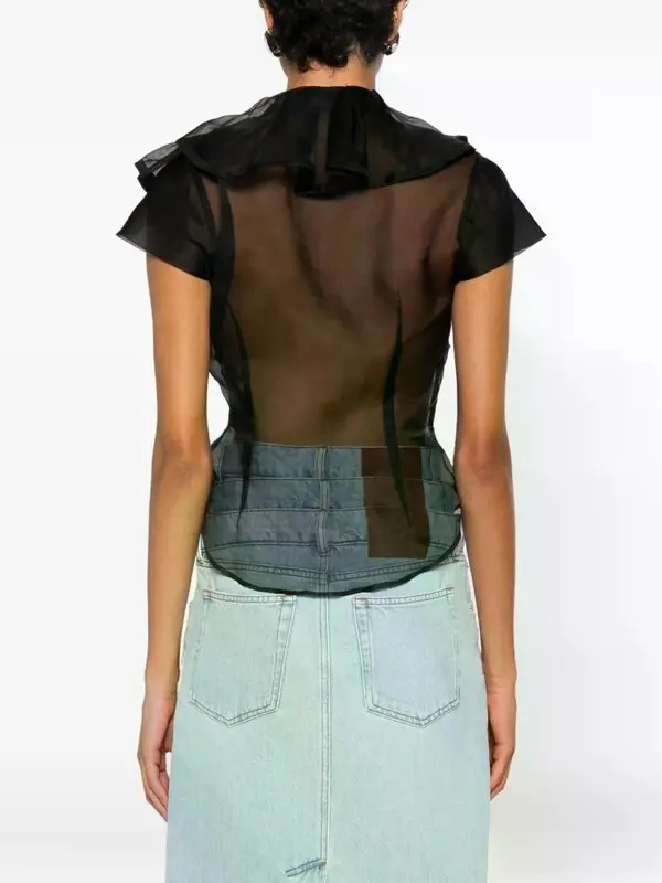 Viktor & Rolf Silk Ruffled Blouse