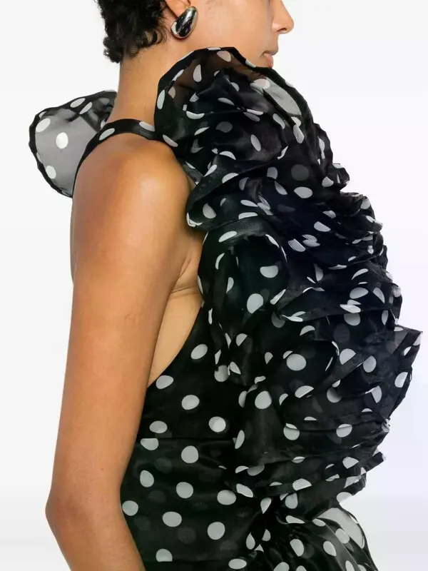 Viktor & Rolf Polka Dot-pattern Ruffled Blouse