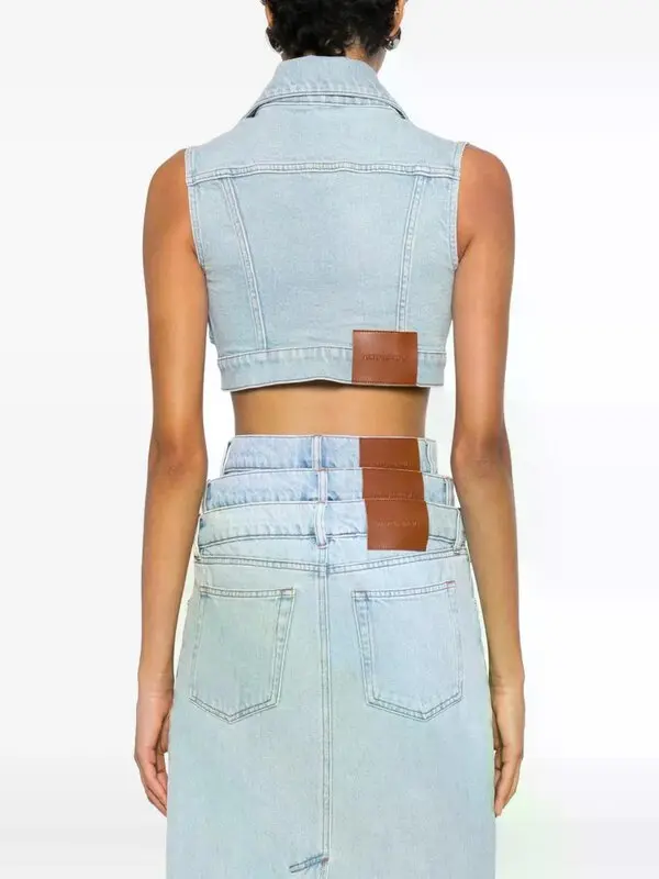 Viktor & Rolf Tie-detailed Vest - Blue
