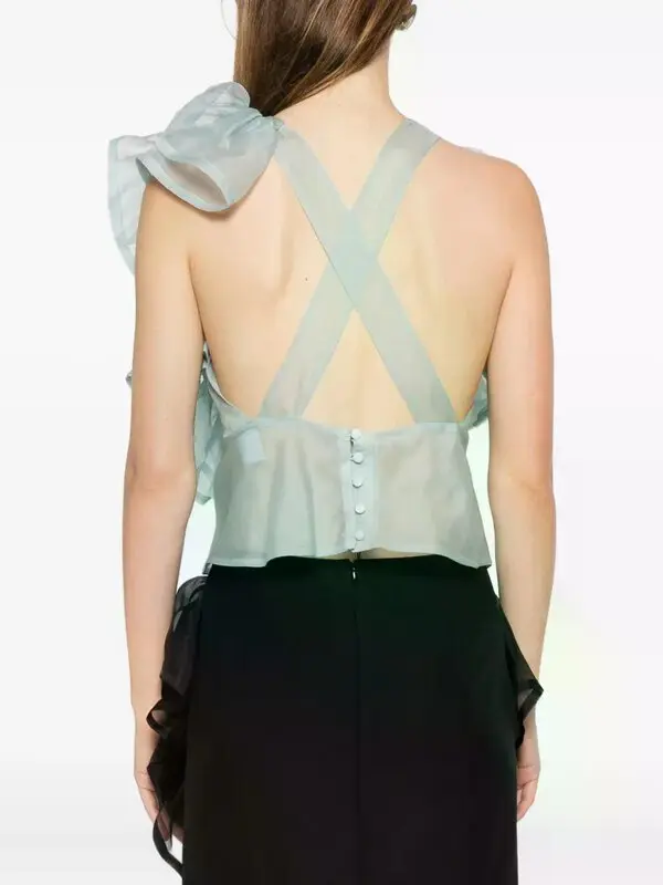 Viktor & Rolf Volant Top - Blue