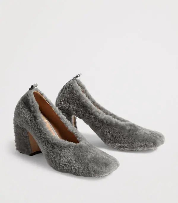 Bottega Veneta Shearling Allegra Pumps